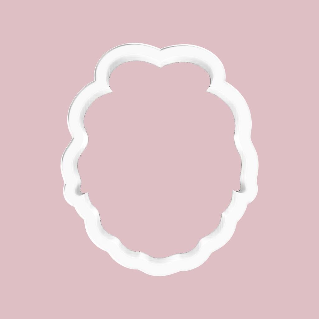 Wavy Oval With Bow Cookie Cutter - Etsy
