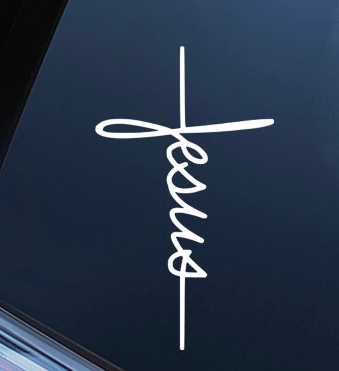 Jesus Cross Decal - Etsy