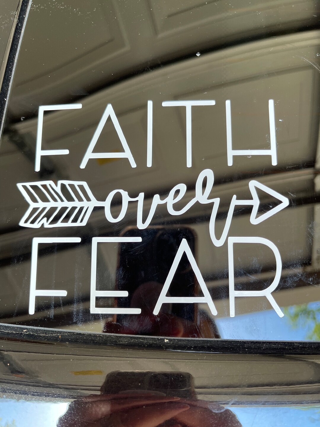 Faith Over Fear Car Decal - Etsy