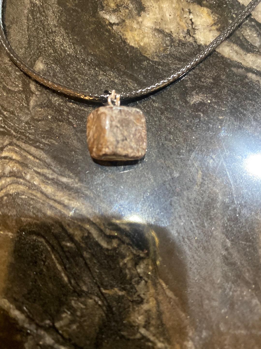 Tiny Small Stone Pendant Necklace - Etsy