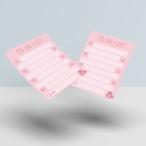 Printable Kawaii Checklist, Downloadable to Do List, Instant Download ...