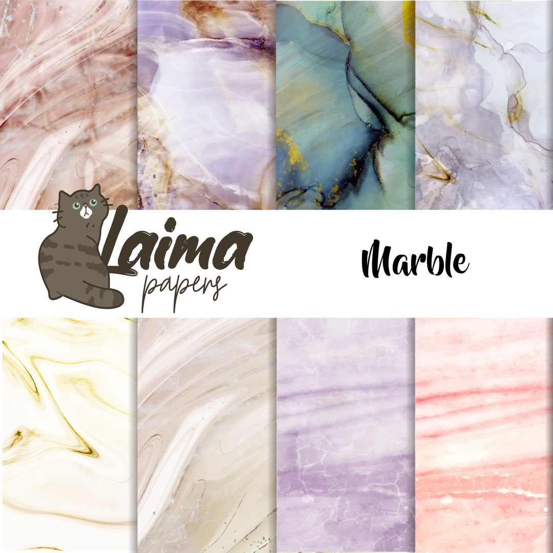 Marble Textured Scrapbook Paper, Marble Digital Printable Paper ...
