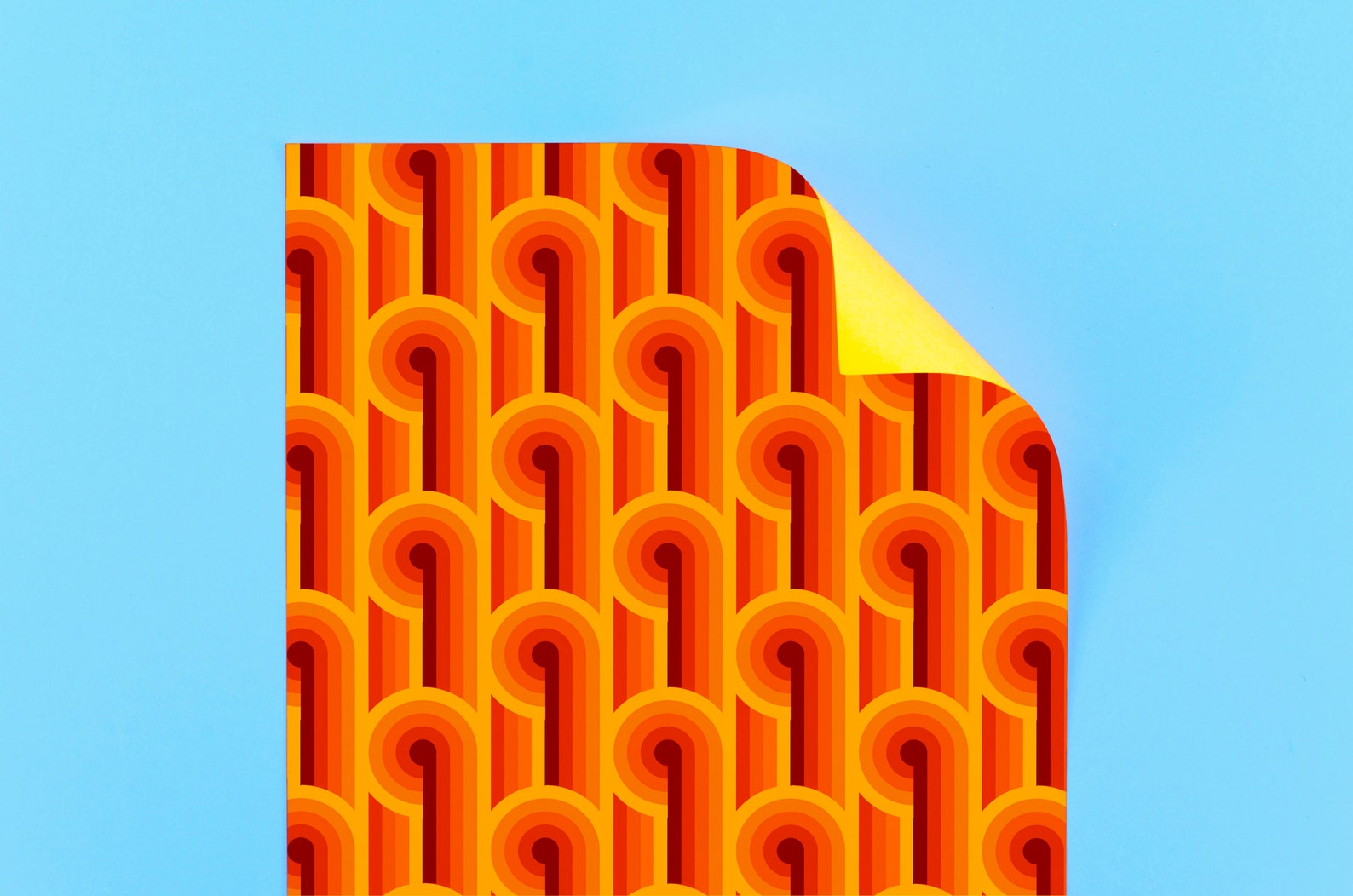 Sunset Colors Retro Digital Paper, Sunset Scrapbook Paper, 60s Packing ...