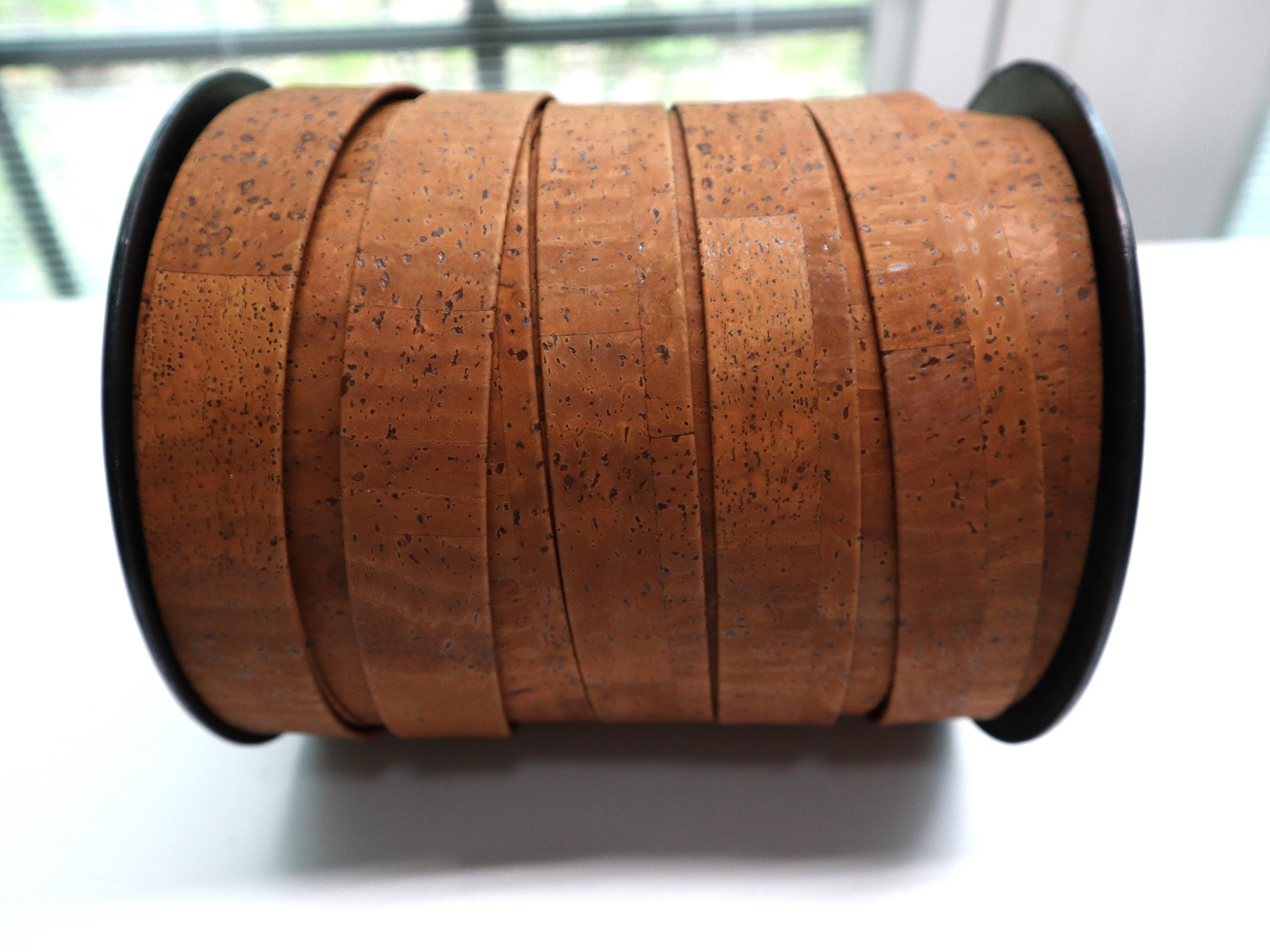 Flat Cork Cord by the Yard - Cinnamon - Etsy