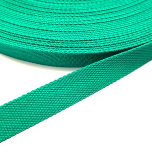1" Webbing by the Yard - Emerald - Etsy