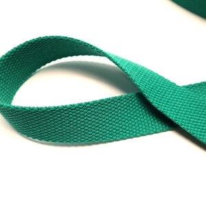 1" Webbing by the Yard - Emerald - Etsy