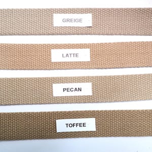 1" Webbing by the Yard - Pecan - Etsy