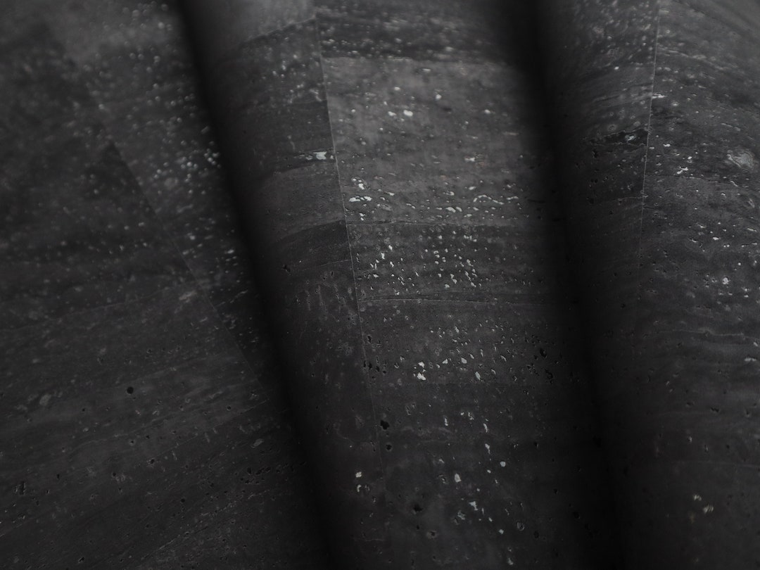 Cork Fabric Sheet - Black - Etsy