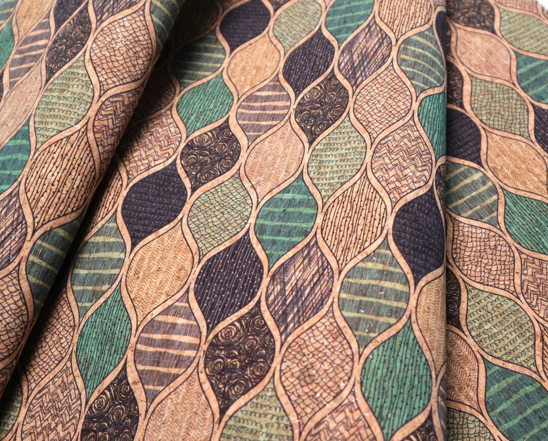 Cork Fabric Sheet- Moroccan Waves - Etsy