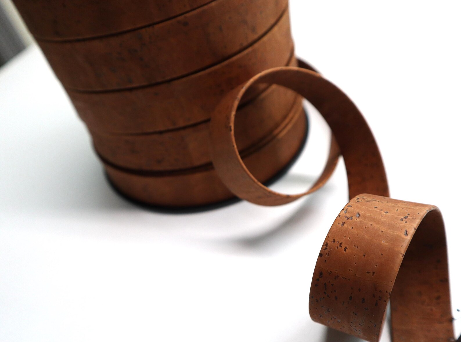 Flat Cork Cord by the Yard - Cinnamon - Etsy