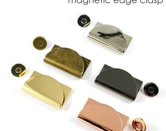 18mm Thin Magnetic Purse Snaps Closures Black Nickel MAGNET SNAP MAG ...