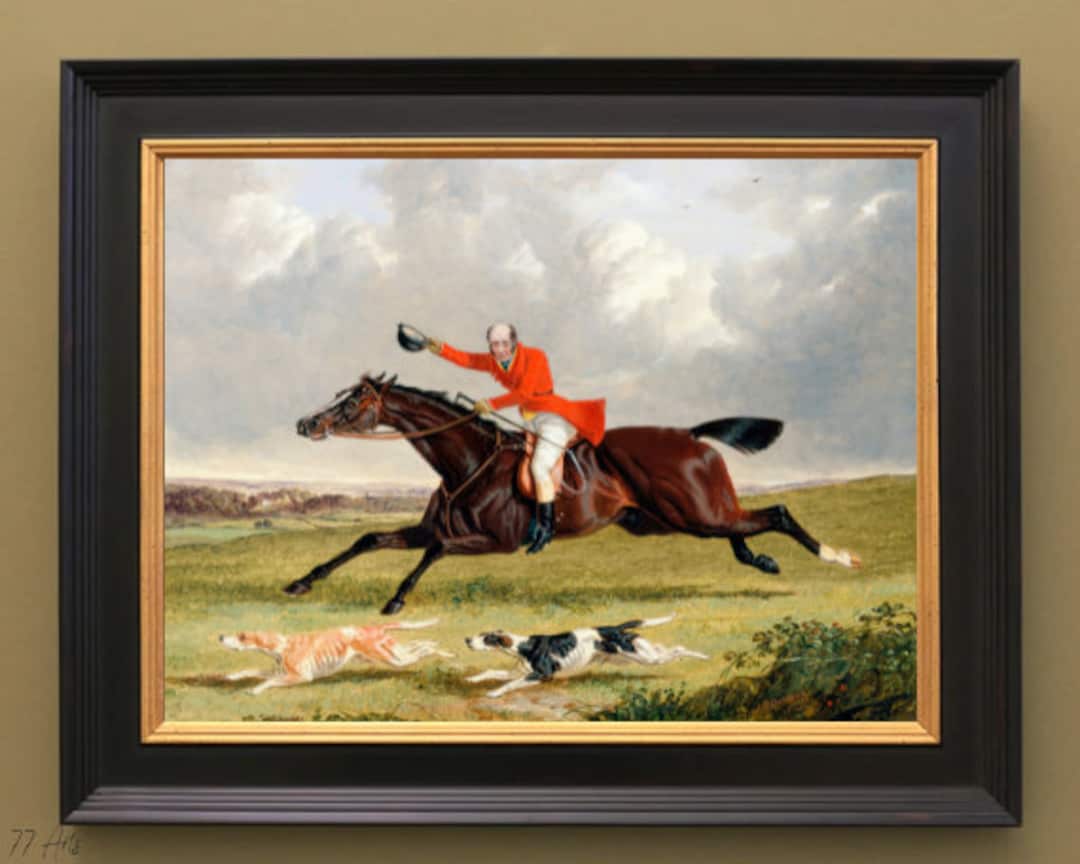 Fox Hunting Print , Download Art Print, Giclee, Print, Wall Art, Horse ...