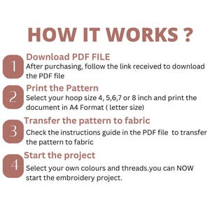 Hand Stitch Pattern Pdf,floral Pattern,floral Embroidery Line Art Patterns ,instant Download ...