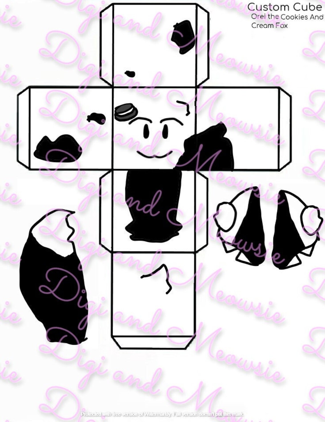 Orei Custom Kaiju Paradise Cube Template - Etsy