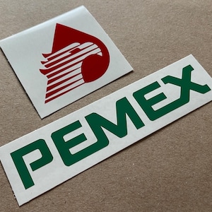 PEMEX 2 Piece Decal Sticker Calcomania - Etsy