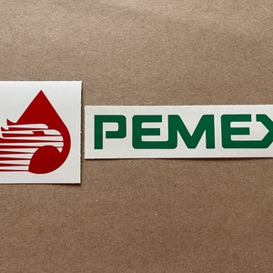 PEMEX 2 Piece Decal Sticker Calcomania - Etsy