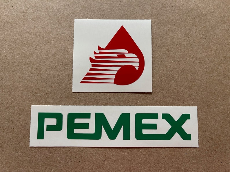 PEMEX 2 Piece Decal Sticker Calcomania - Etsy