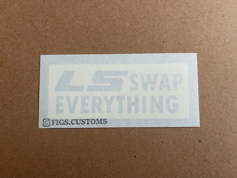 LS SWAP EVERYTHING Vinyl Decal Sticker - Etsy