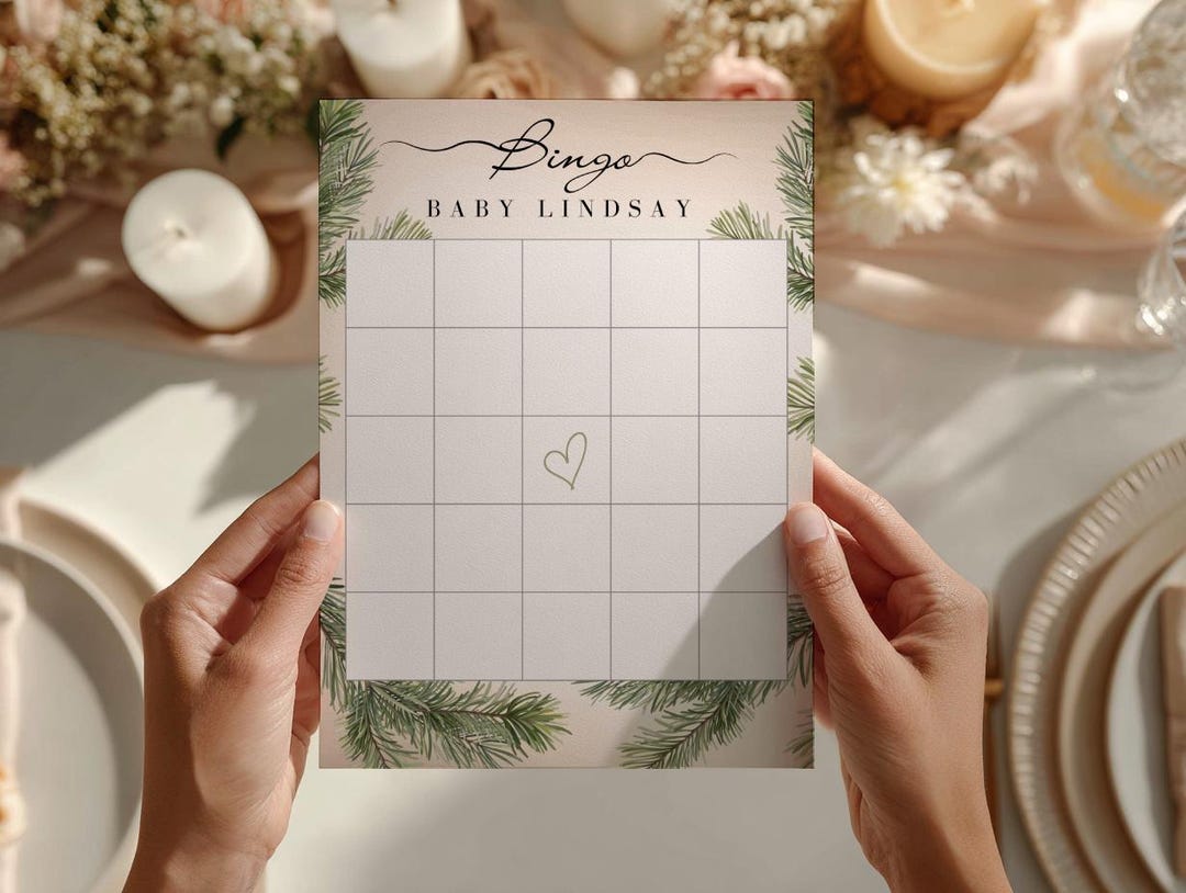 Winter Baby Shower Editable Bingo Game, Guest Activity for Baby ...