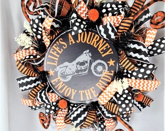 Harley Davidson Wreath - Etsy