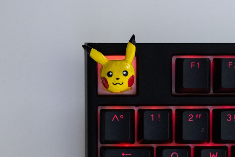 PIKACHU Artisan Keycap - Etsy