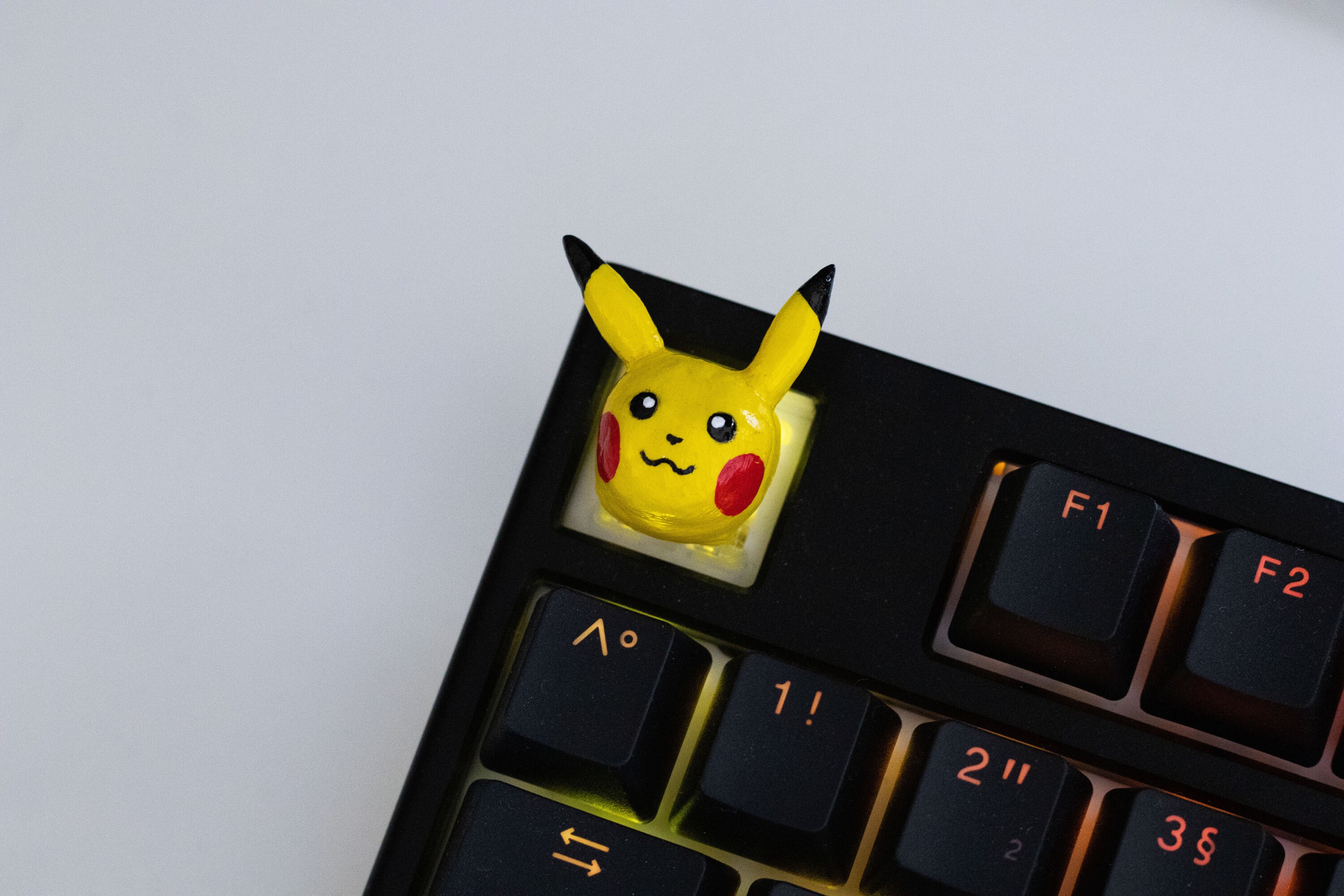 PIKACHU Artisan Keycap - Etsy