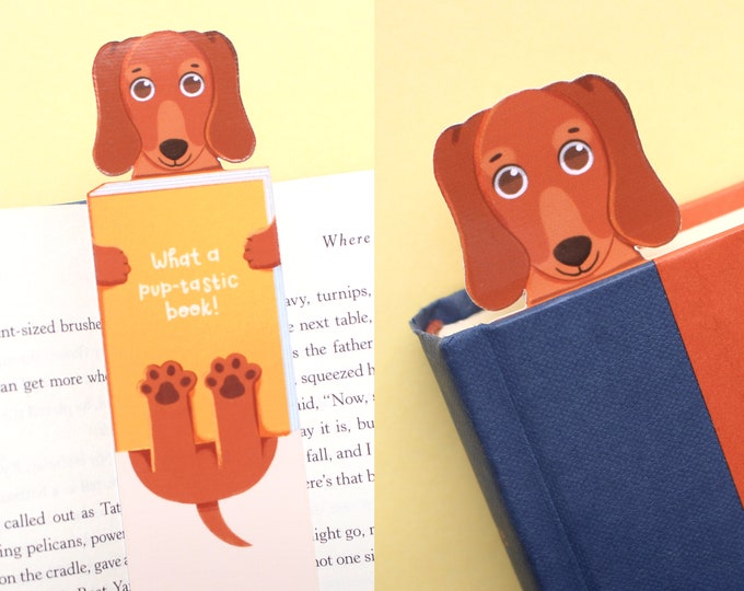 Personalised Dachshund Bookmark Sausage Dog Bookmark - Etsy Canada