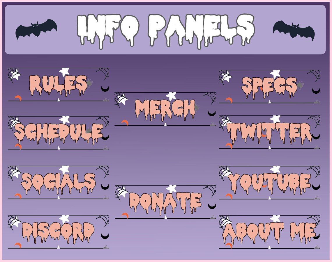 Spooky - Stream Overlay Package - Etsy