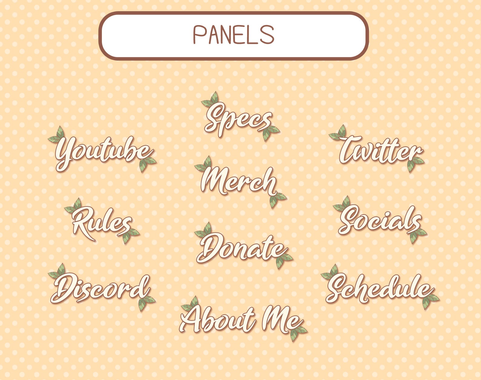 Spring Time Floral | Twitch Stream Bundle Package | Overlays, Panels ...