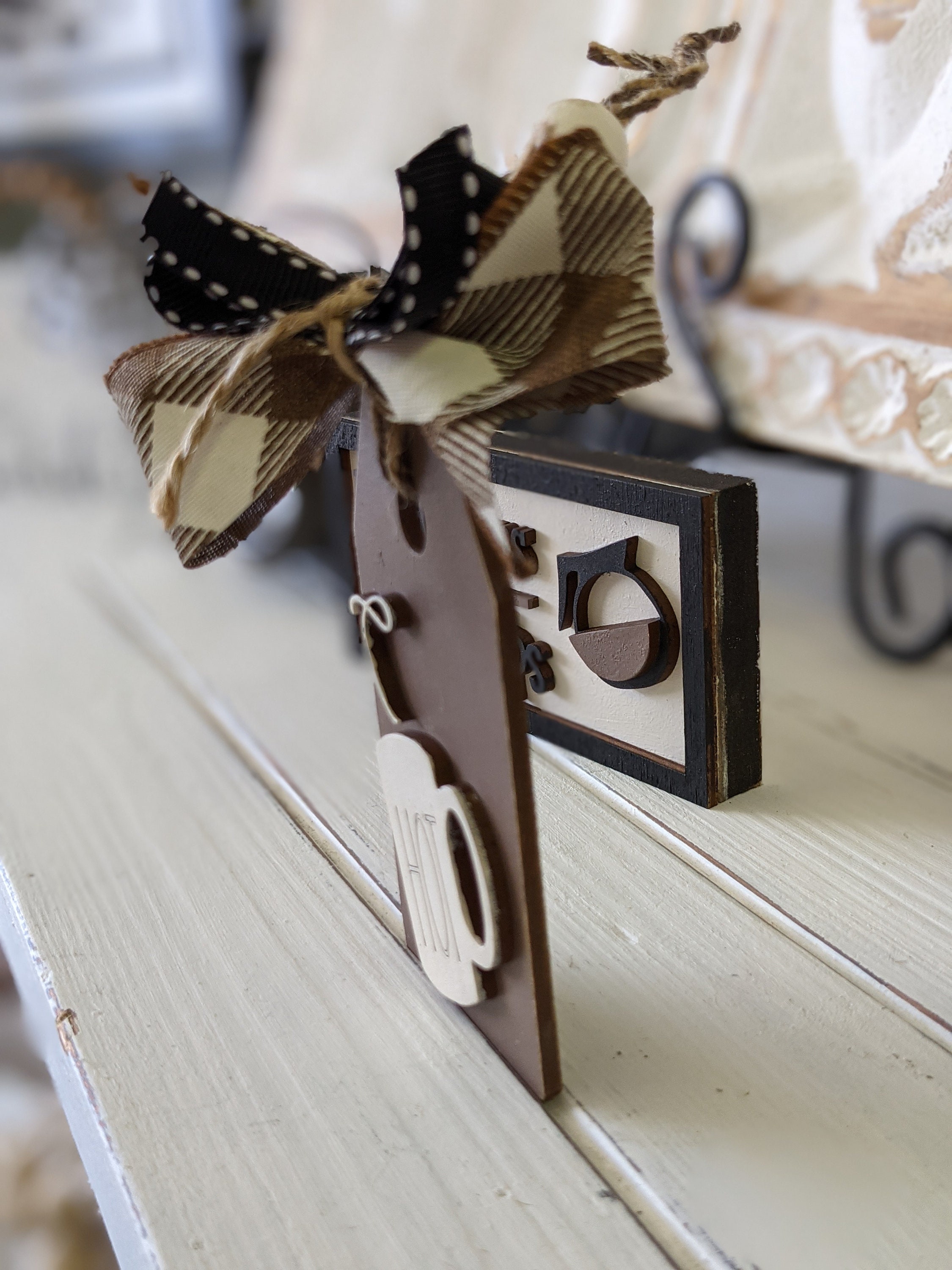 Hot Coffee Tag Tier Tray Coffee Decor Everyday Tier Tray | Etsy