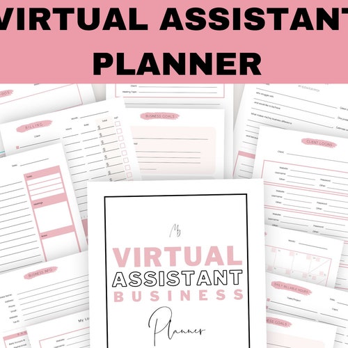 Virtual Assistant Planner Digital Download Business Planner - Etsy
