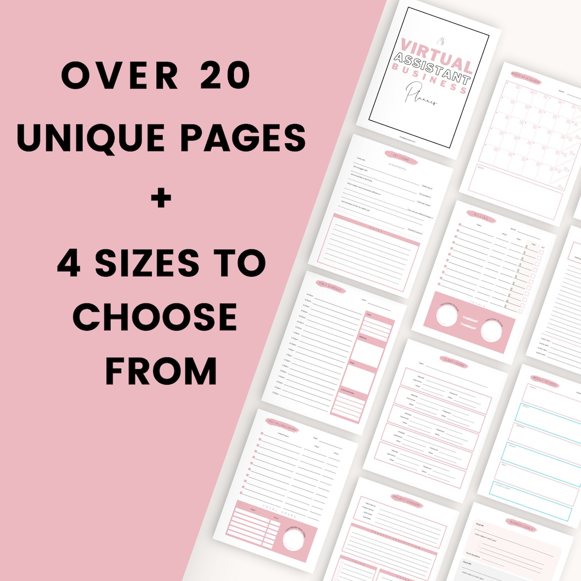 Virtual Assistant Planner, Digital Download, Business Planner, Virtual ...