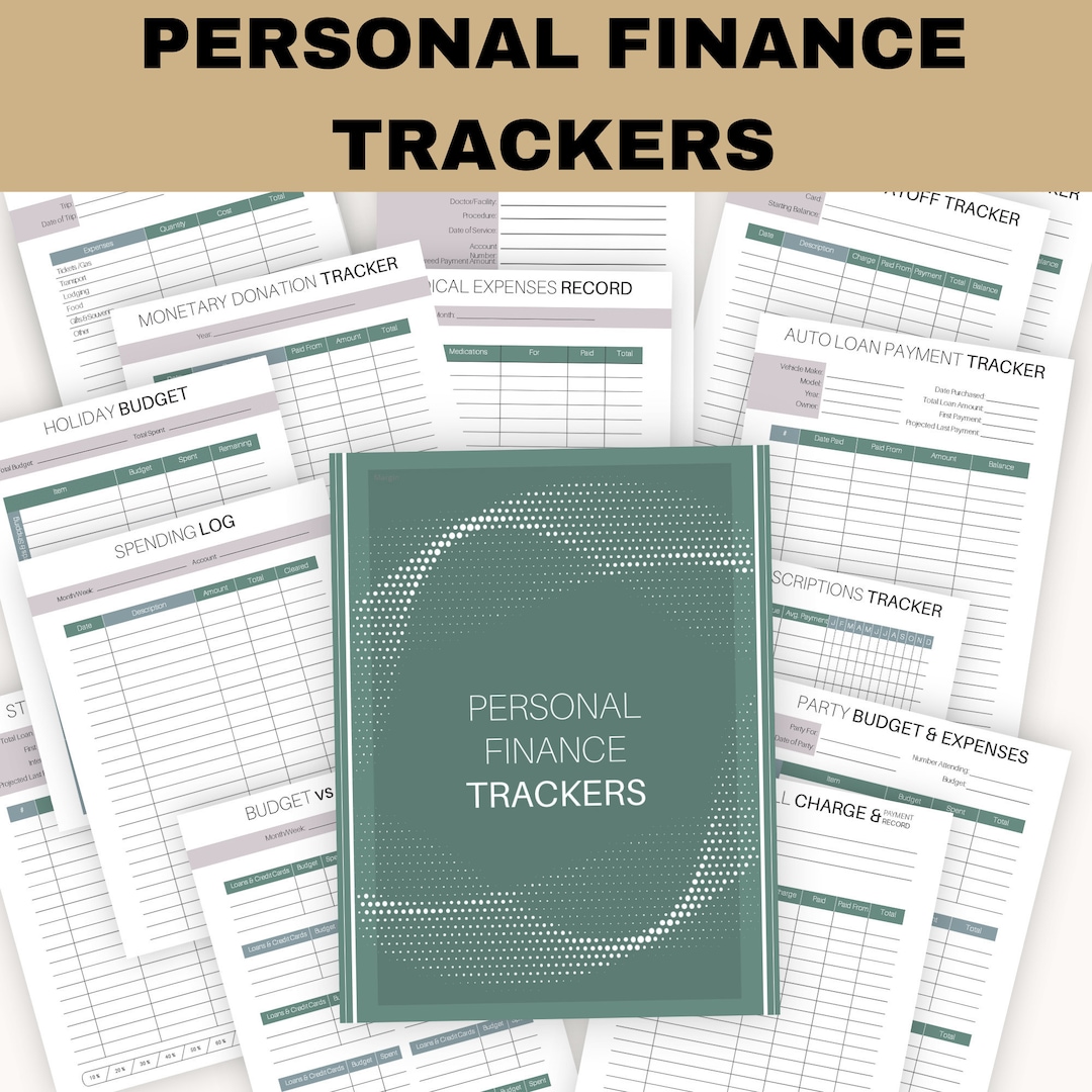 Personal Finance Trackers, Instant Download, Personal Budget Printable ...