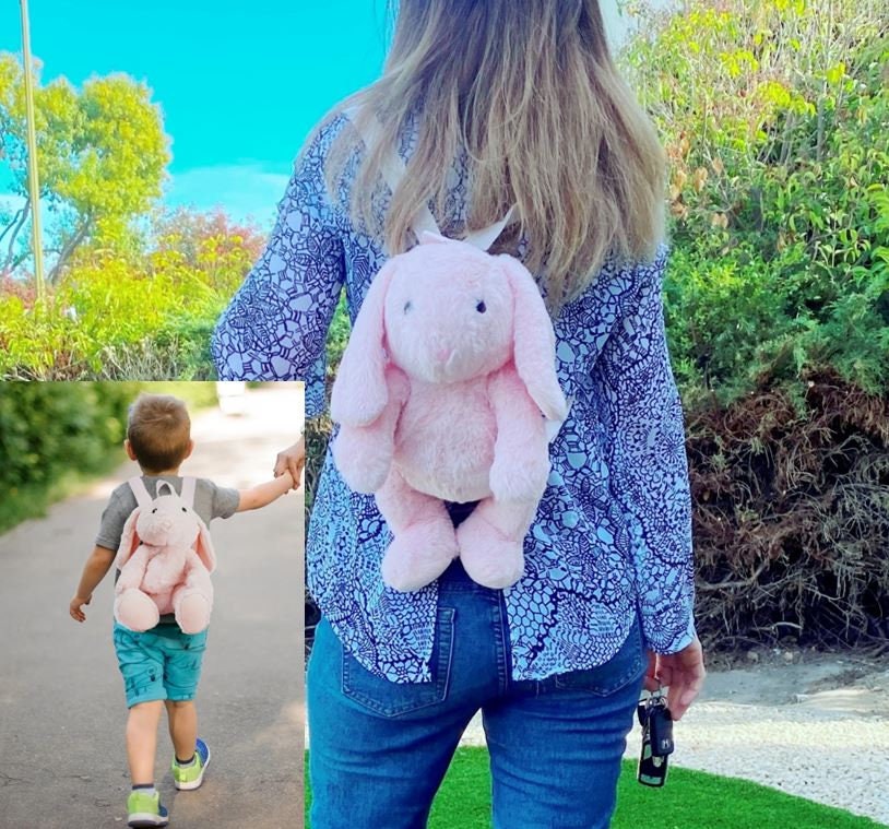 Animal Backpack Plush Backpack Bear or Rabbit Backpack Easter Bunny ...