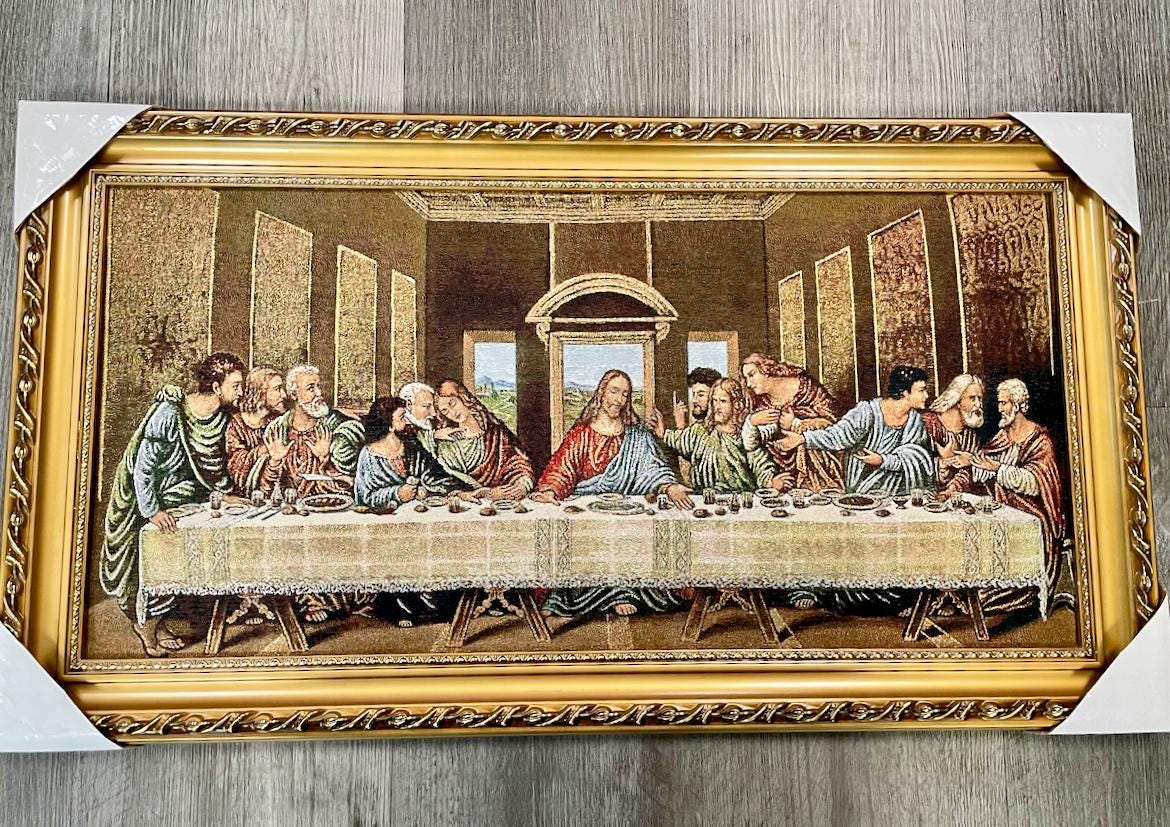Elegant Last Supper Frames/ Cuadros Elegantes De La Ultima Cena 27 Inch ...