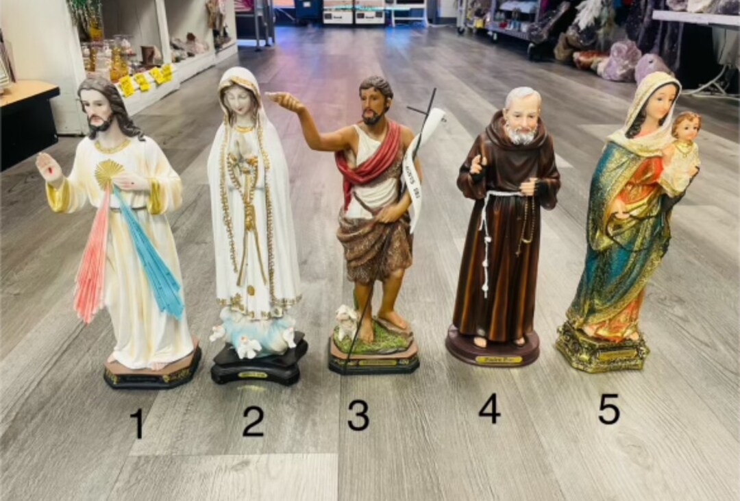 12 Inch Saint Statues/estatuas De Santos 12 Pulgadas - Etsy