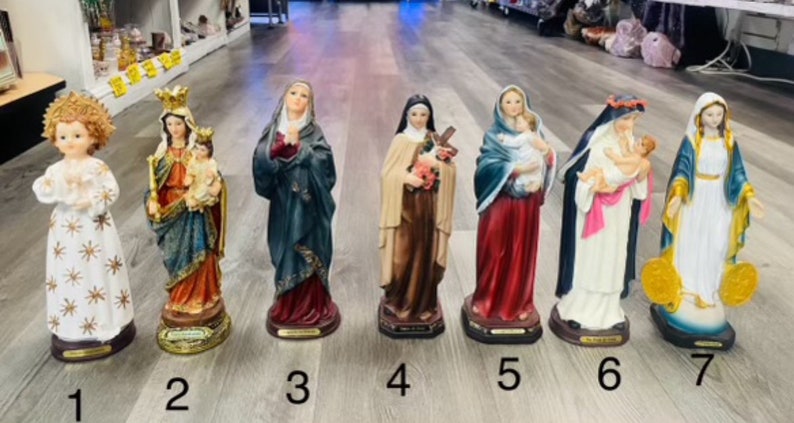 12 Inch Saint Statues/estatuas De Santos 12 Pulgadas - Etsy