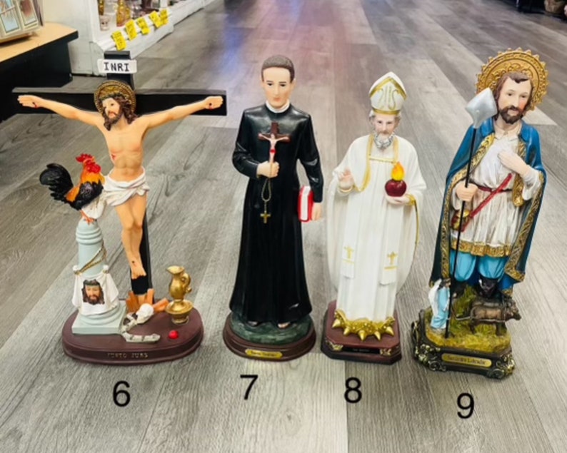 12 Inch Saint Statues/estatuas De Santos 12 Pulgadas - Etsy