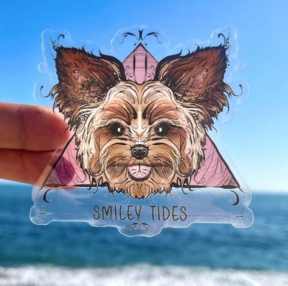 Smiley Tides Stickers Transparent Vinyl Sticker Weed | Etsy