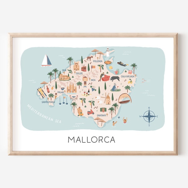 Mallorca Poster - Etsy UK