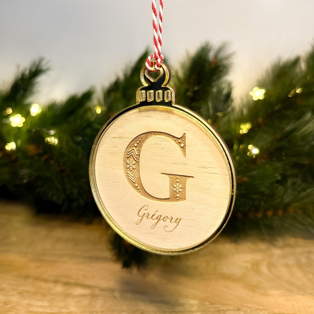 Minimalist Christmas Ball / Personalized Balls / Teacher and ATSEM ...