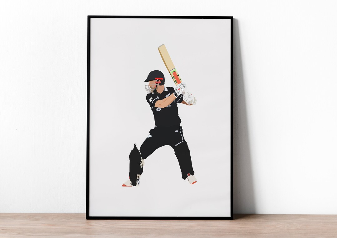 Kane Williamson Poster -cricket - Cricket Posters - New Zealand - Print ...