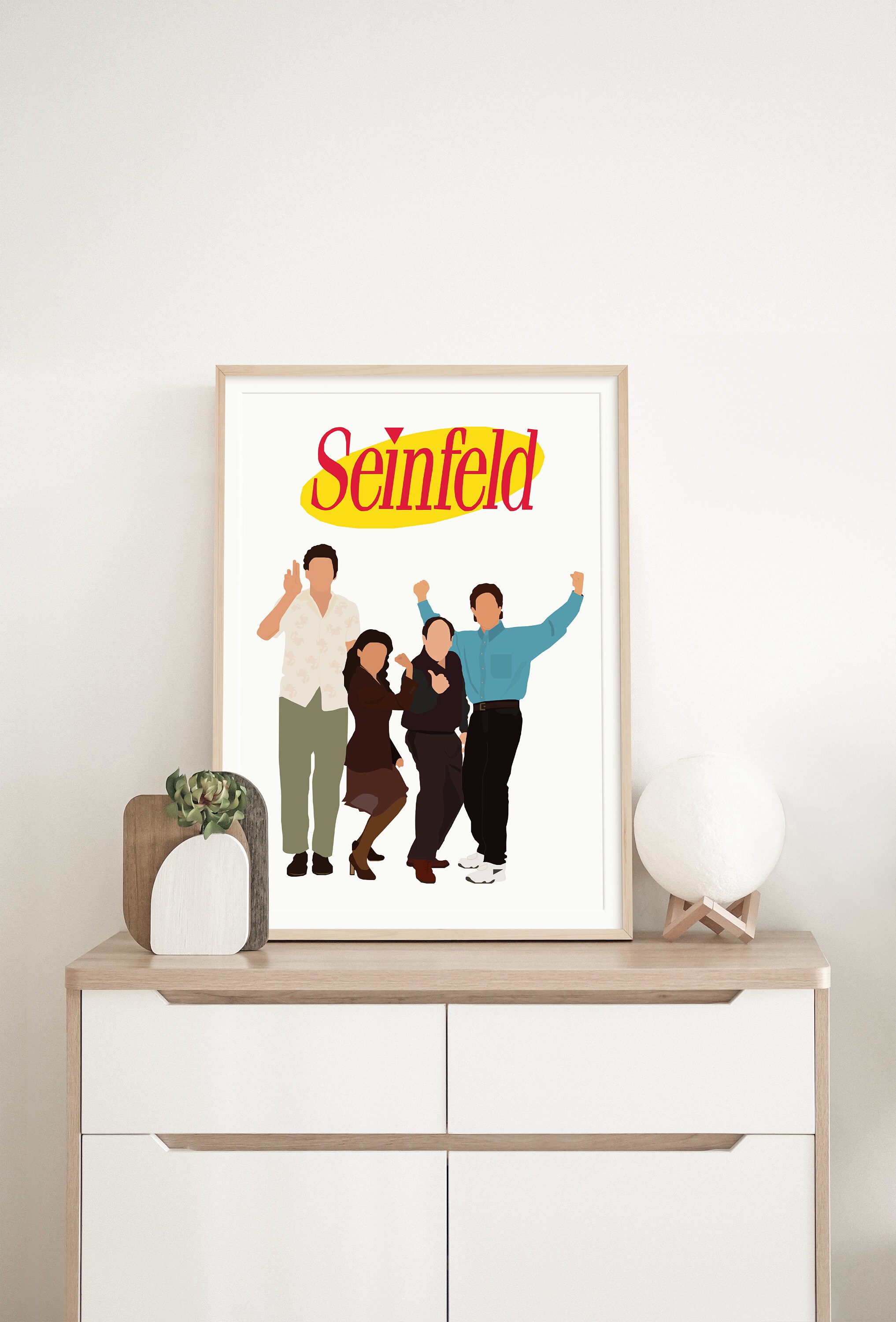 Seinfeld Poster, American Sitcom, Minimalist Poster, Unique Art Print ...