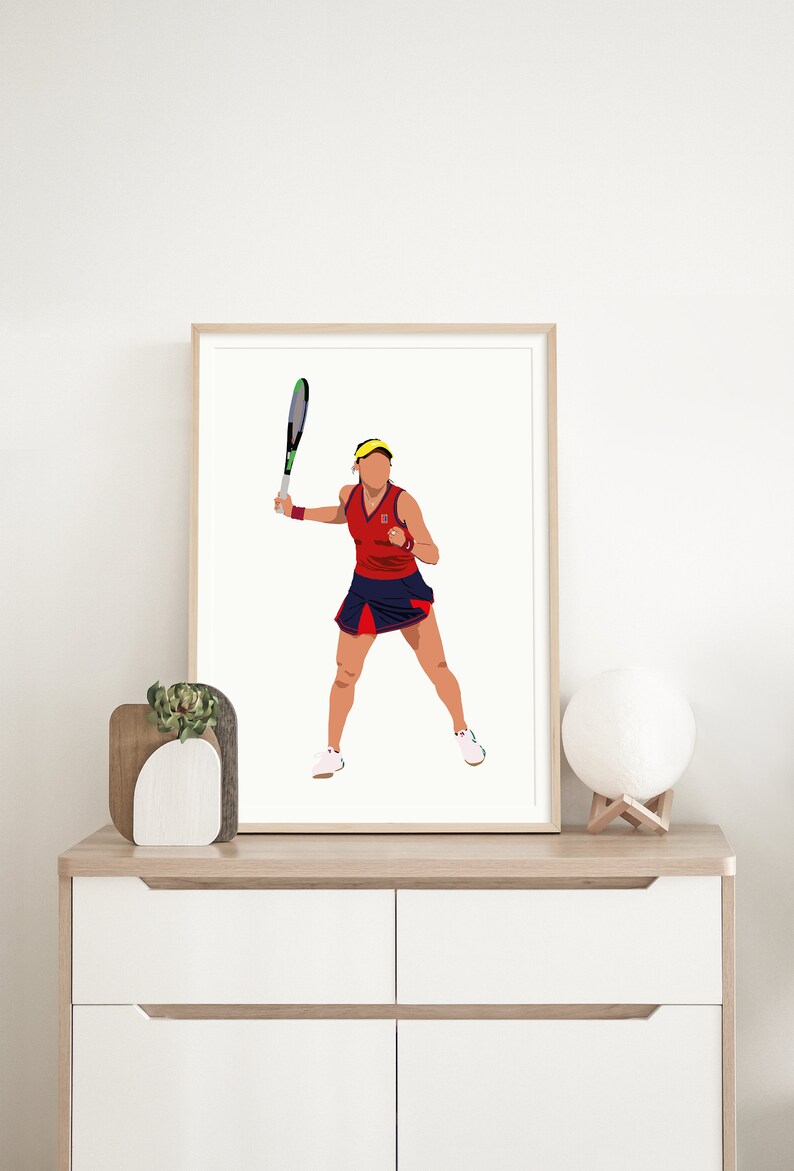 Emma Raducanu Poster Tennis US Open UK championship Tennis Print Women ...