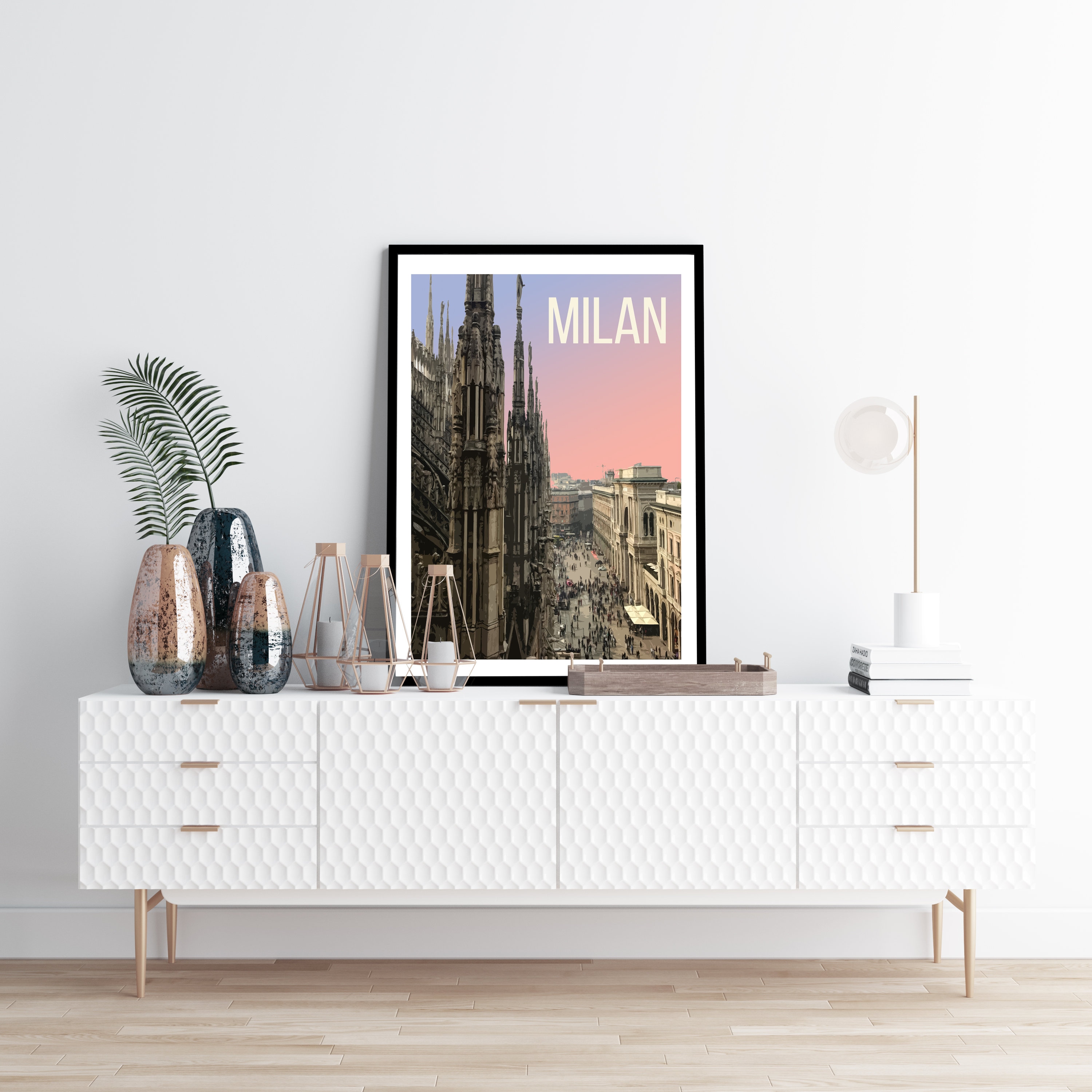 Milan Print Milan Poster Milan Wall Art Print Travel Poster, Milan ...
