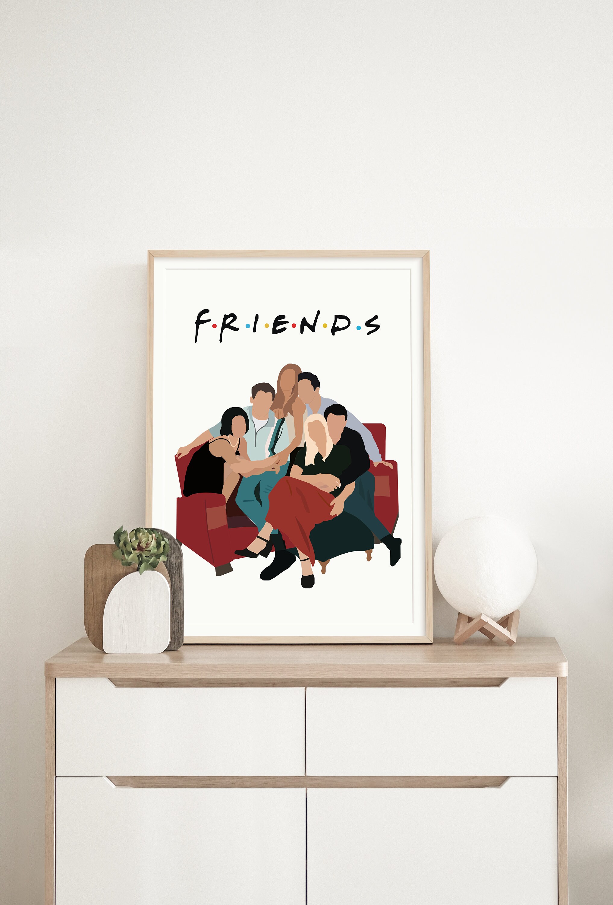 Friends Poster, Central Perk Coffee Shop, Minimalist TV Poster, Unique ...