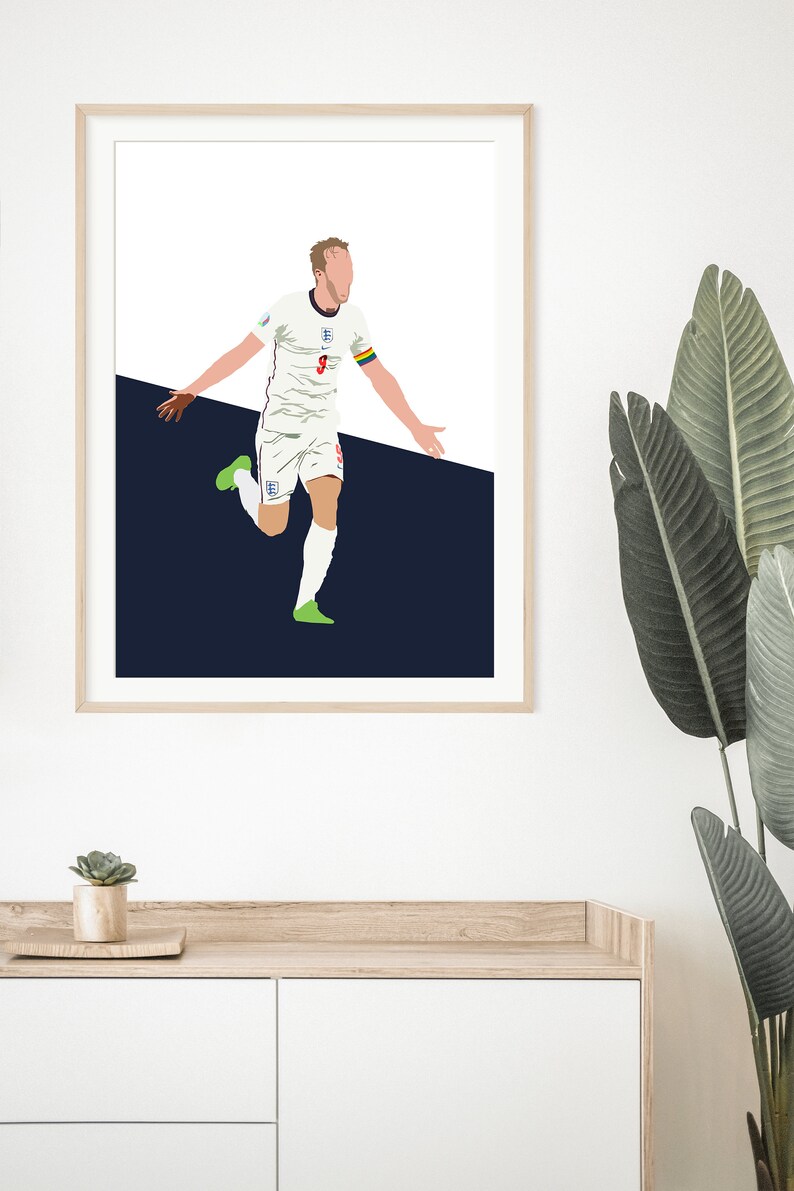 Harry Kane Poster Football Posters Football Poster England Print ...