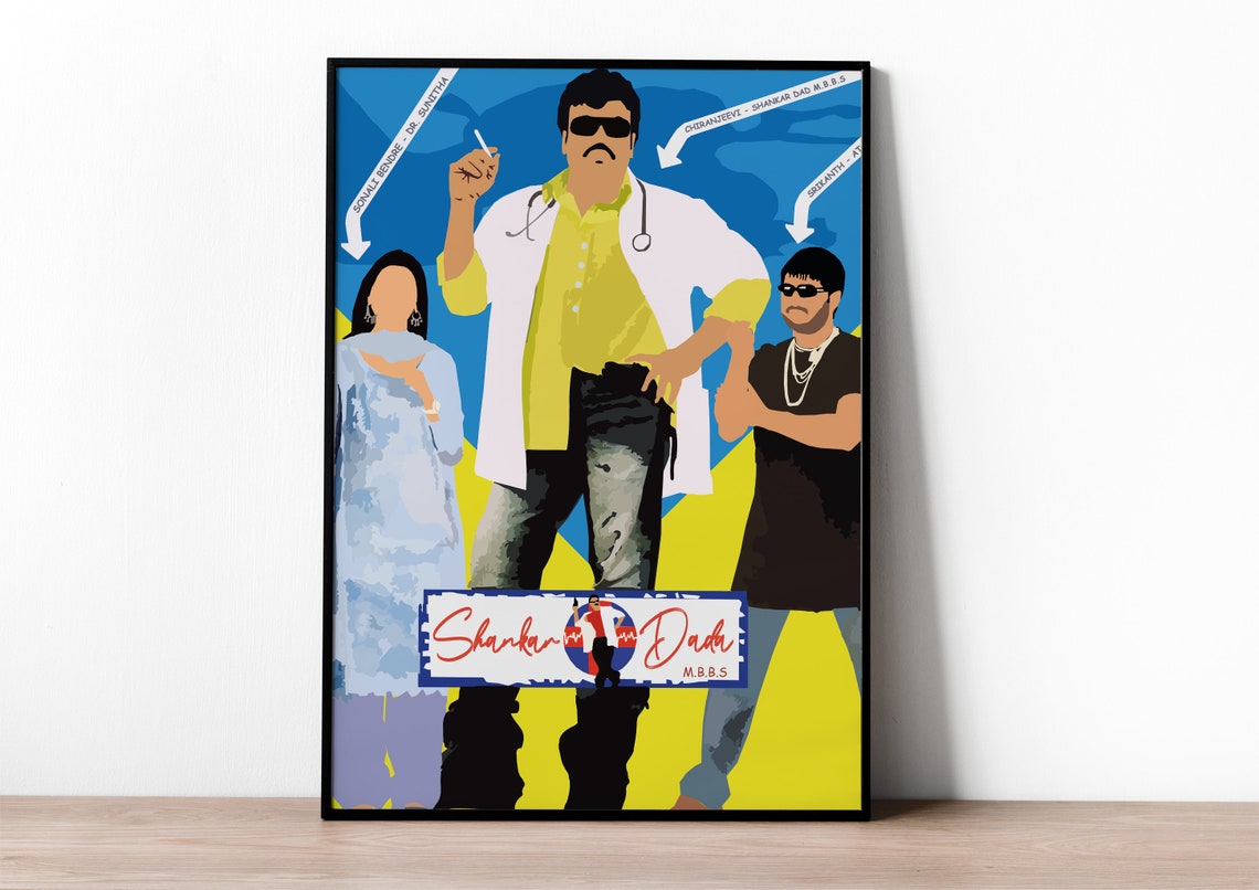 Shankar Dada MBBS - Tollywood Posters - Chiranjeevi - Sonali Bendre ...