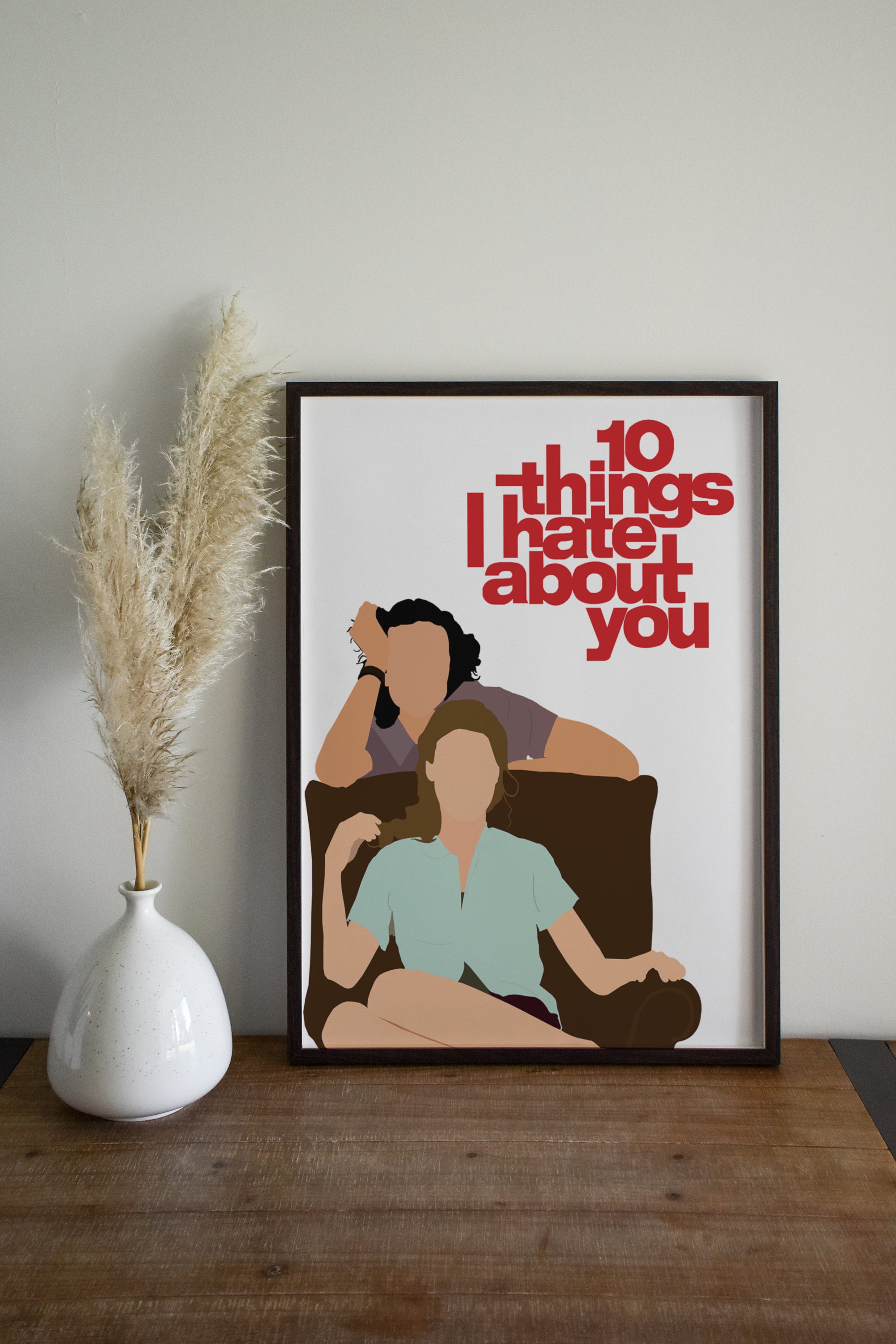 10 things I hate about you poster, Movie poster, Heath Ledger, American ...