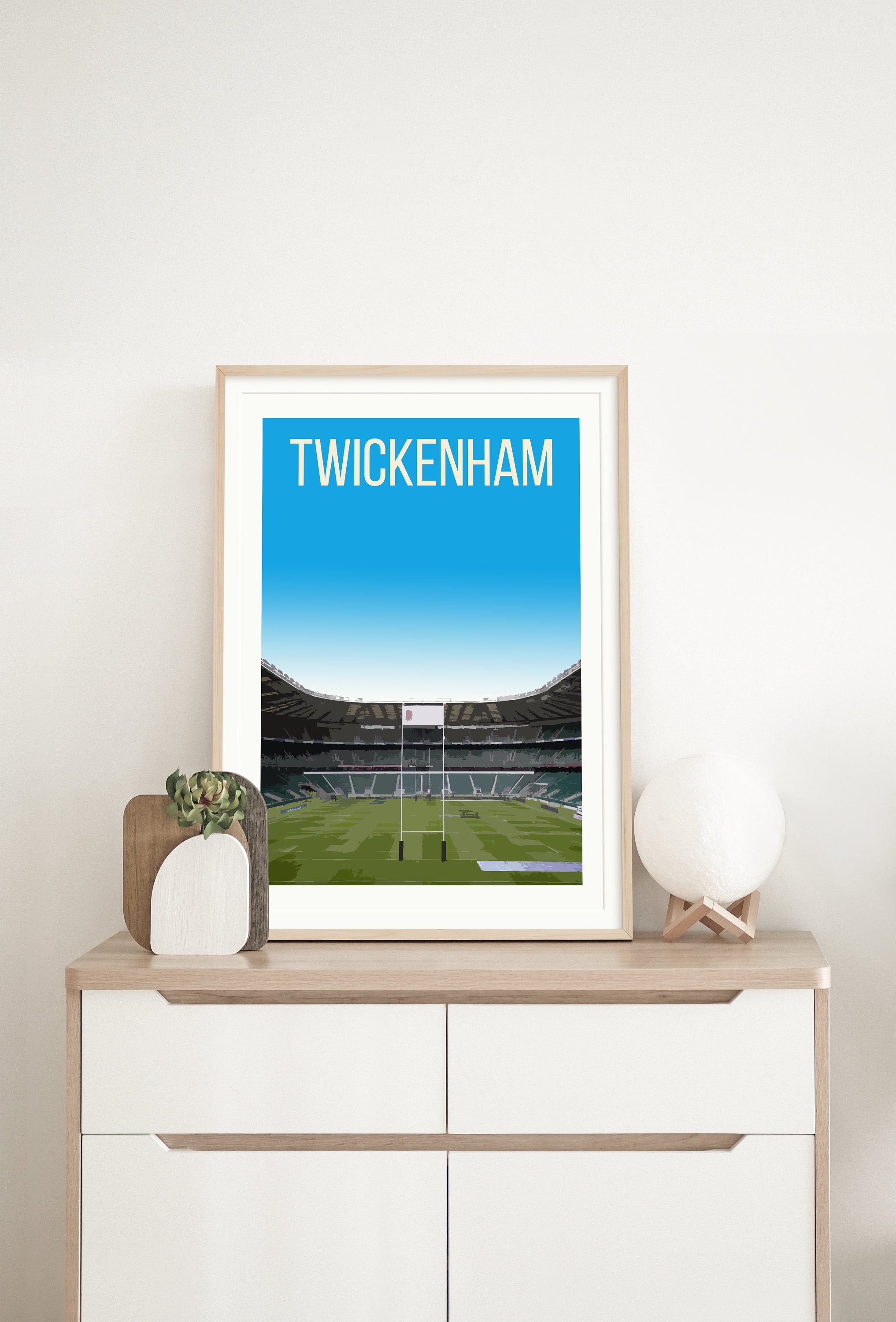 Twickenham Print - Rugby Poster - Twickenham Stadium Art Print | Sport ...